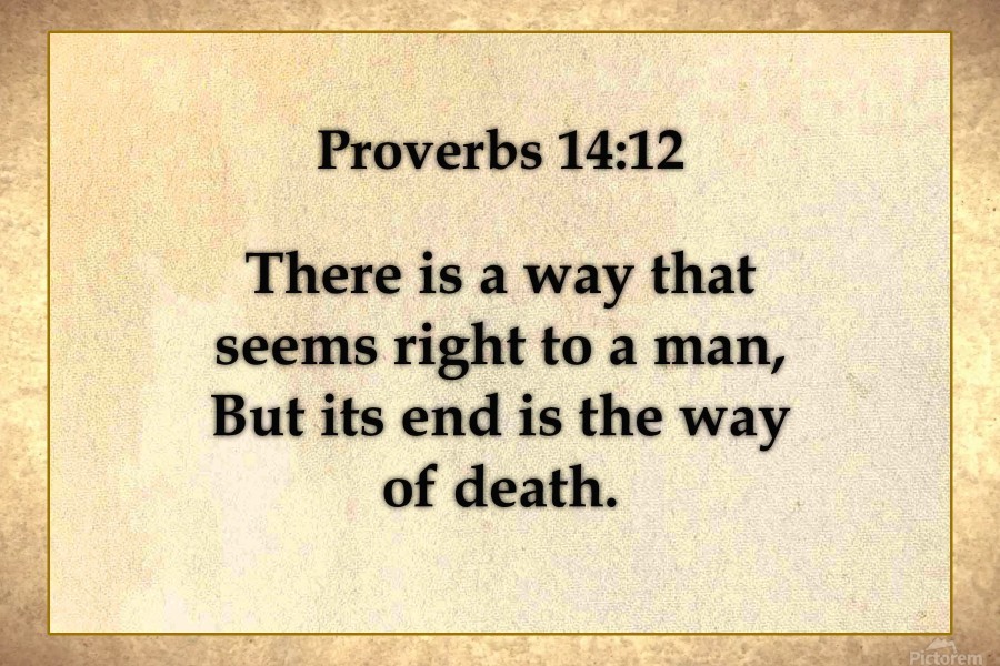 Proverbs 14 12 by Scripture on the Walls Wall Art